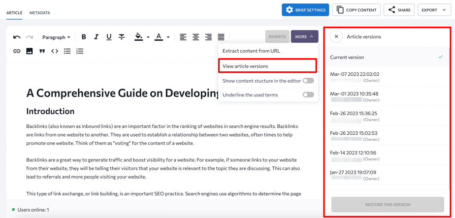 SE Ranking’s Content Editor Revamped