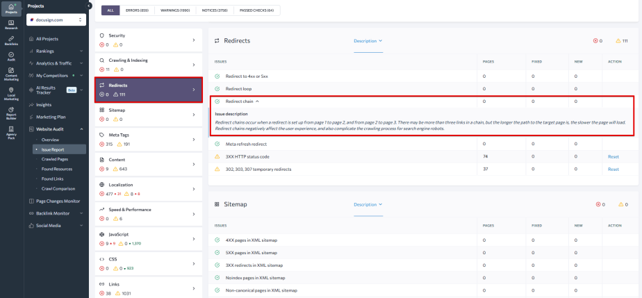Resolving sitemap errors for better crawling and indexing