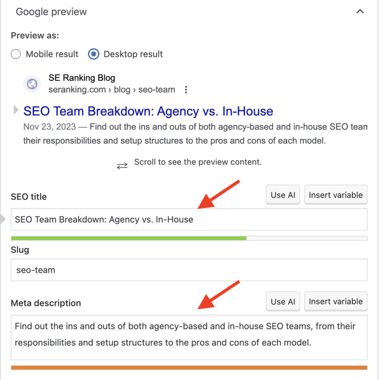 Meta Title and Description Tags in SEO: Best Practices