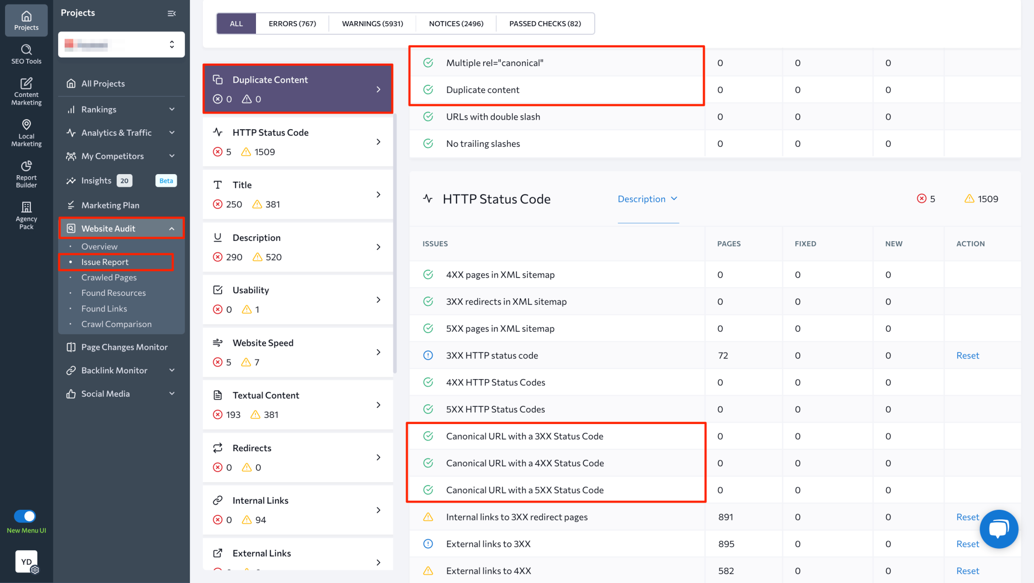 Canonical Issues: FInd and Fix Them