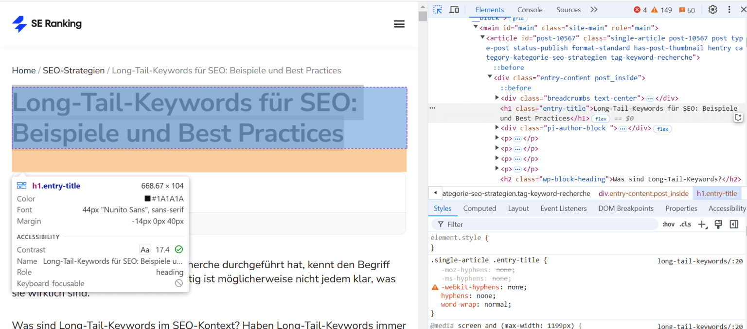 HTML-Heading-Tags: Der SEO-Leitfaden für H1 - H6