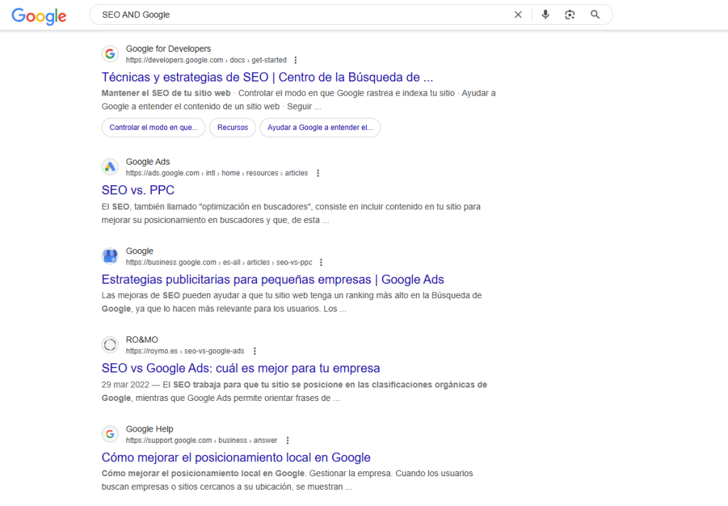 Lista definitiva de operadores de búsqueda de Google