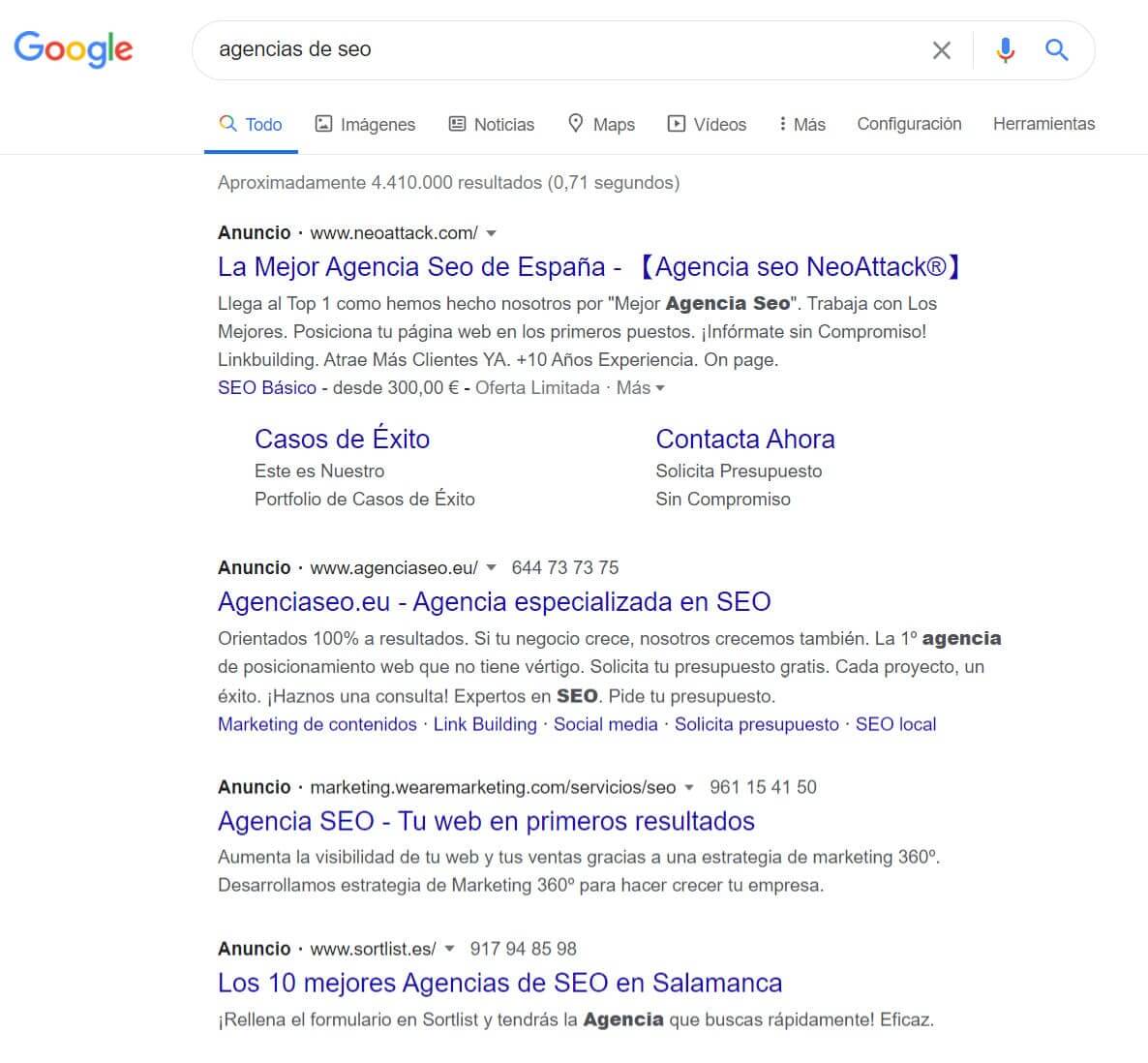 Diferencias entre SEO y SEM en el posicionamiento web