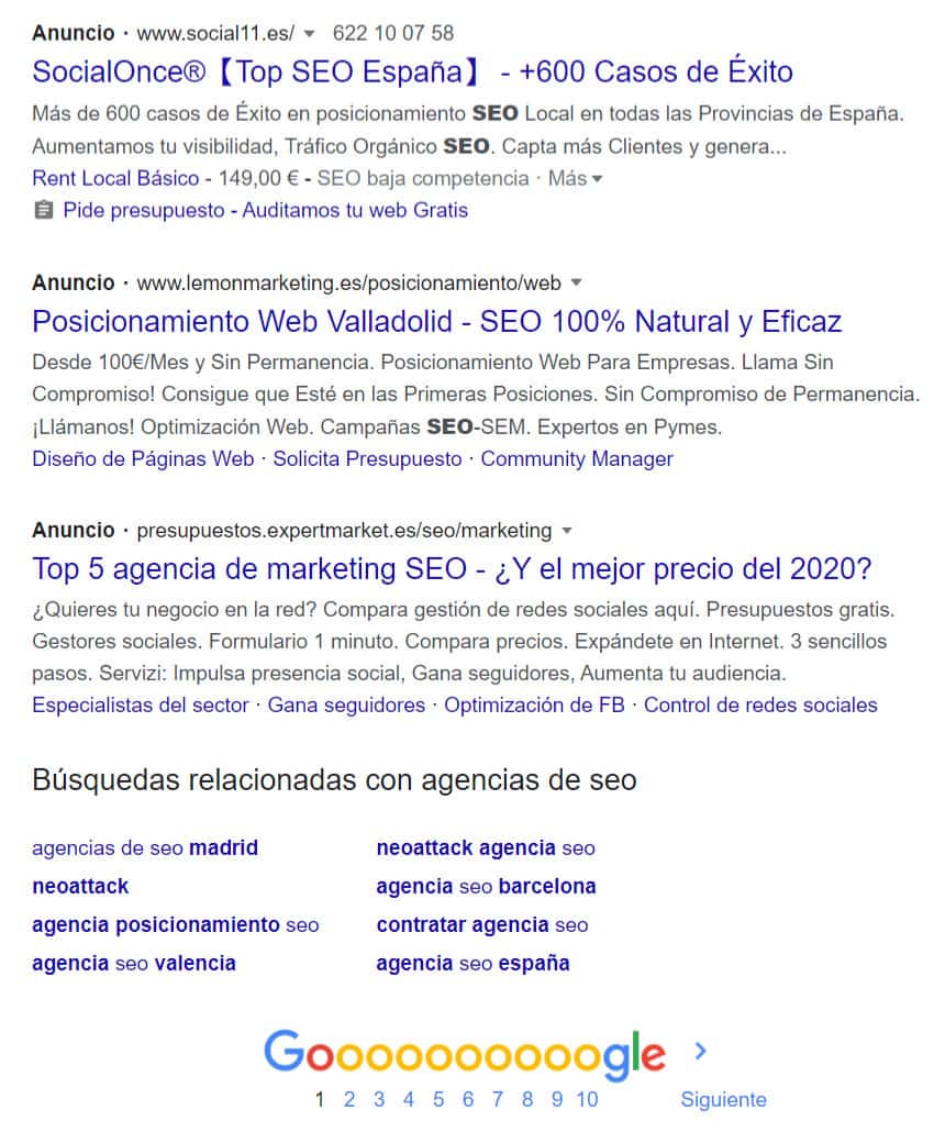 Diferencias entre SEO y SEM en el posicionamiento web